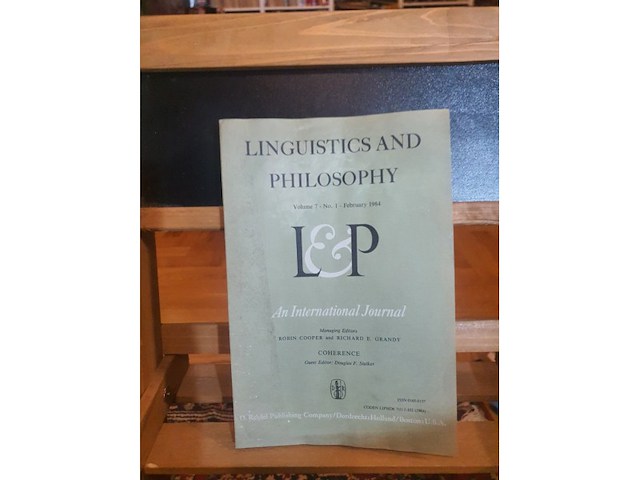 Linguistics and Philosophy No.1.