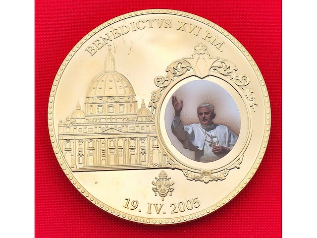 Medalja Vatikan Papa Benedikt XVI Civitas Vaticana