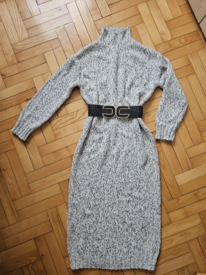 Zara pletena midi haljina