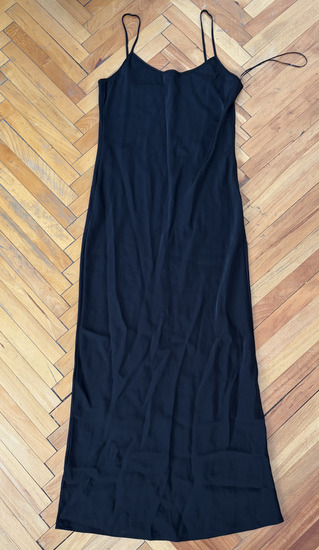 Lime satenska haljina, M