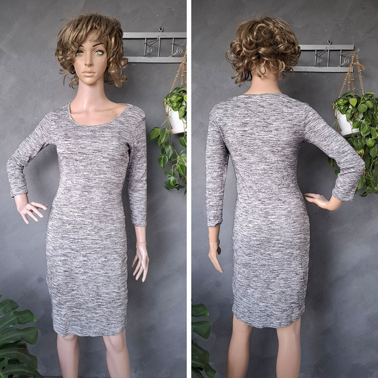 H&M uska haljina pamuk elastin S