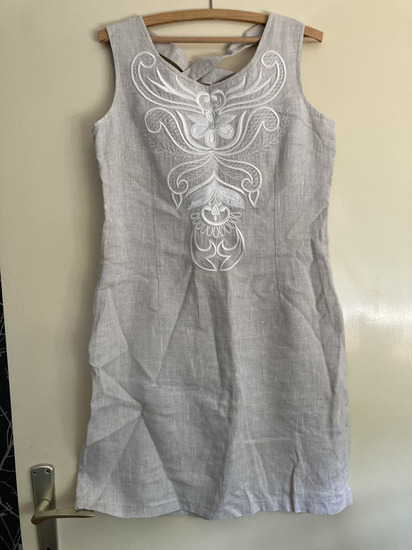 Dusan stil lanena haljina