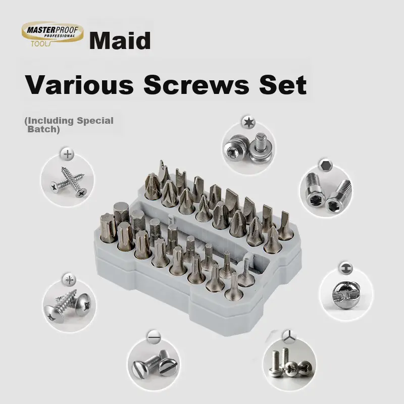 Masterproof Set nastavaka za odvijač, 33 komada