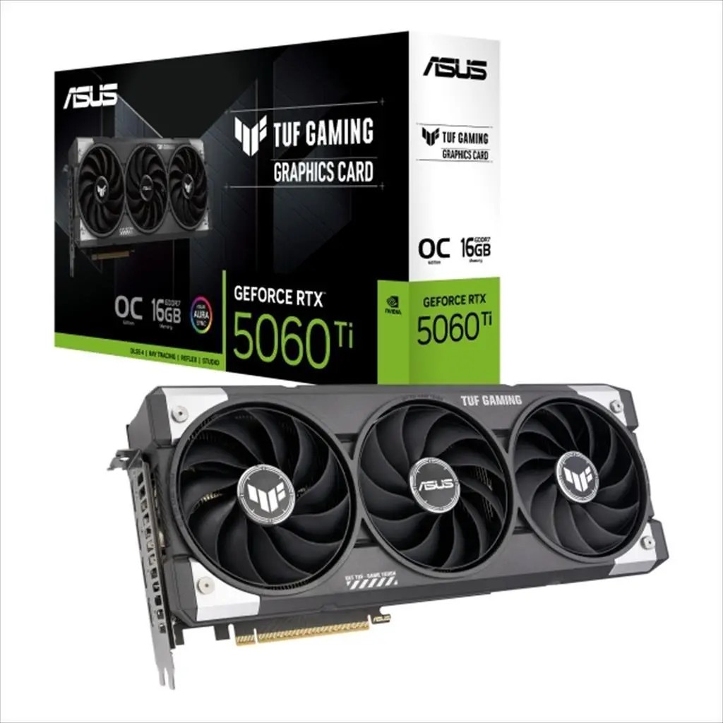 Asus grafička kartica VGA RTX 5060 Ti TUF GAMING 16GB GDDR7, 3xDP, 2xHDMI, 90YV0MG0-M0NA00