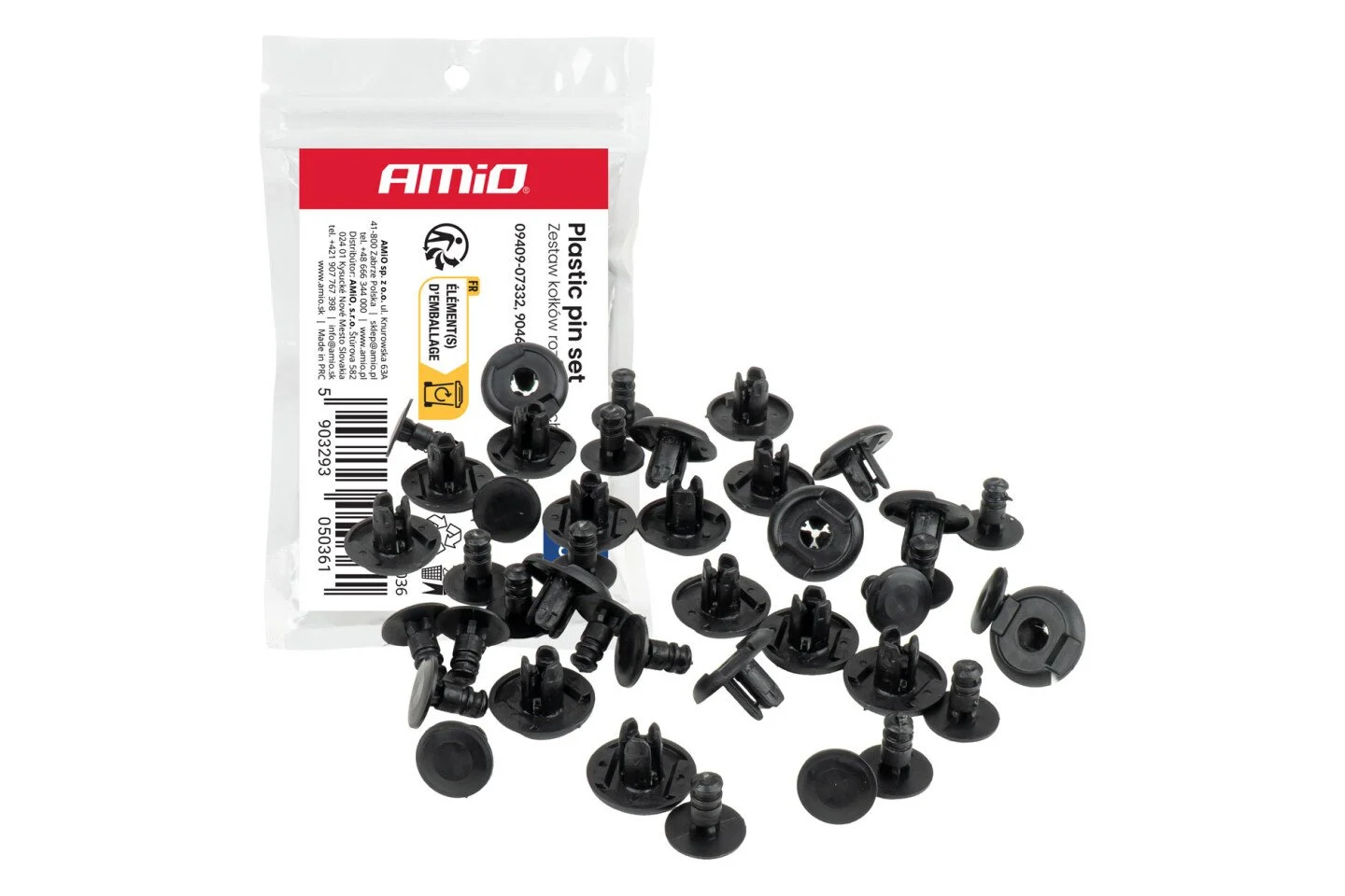 Komplet ekspanzionih tiplova 10 mm, prečnik 6,5 mm, 20 komada AMIO-05036 Proizvod meseca