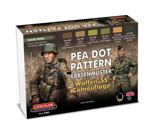NEW! Life Color CS63 - Waffen SS Pea Dot Pattern Erbsenmuster