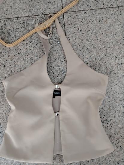 ZARA krem prsluk top S