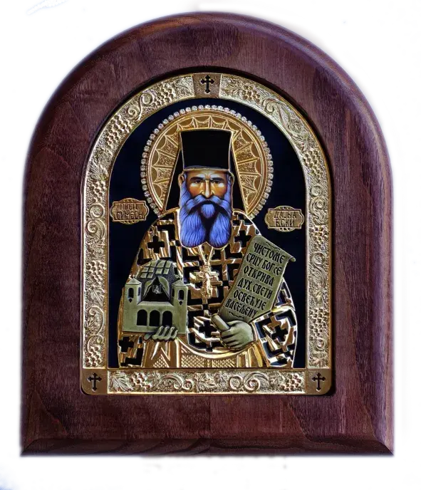 Ikona u drvetu Sveti Simeon Dajbabski, 170x205x22mm