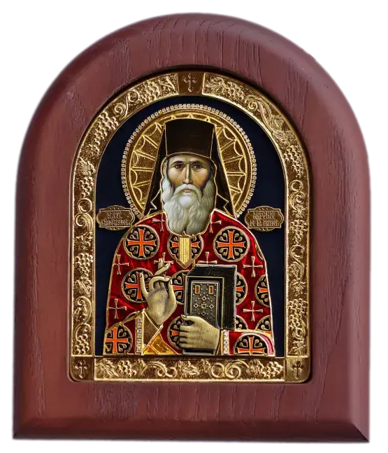 Ikona u drvetu Sveti Arsenije Boka, 170x205x22mm