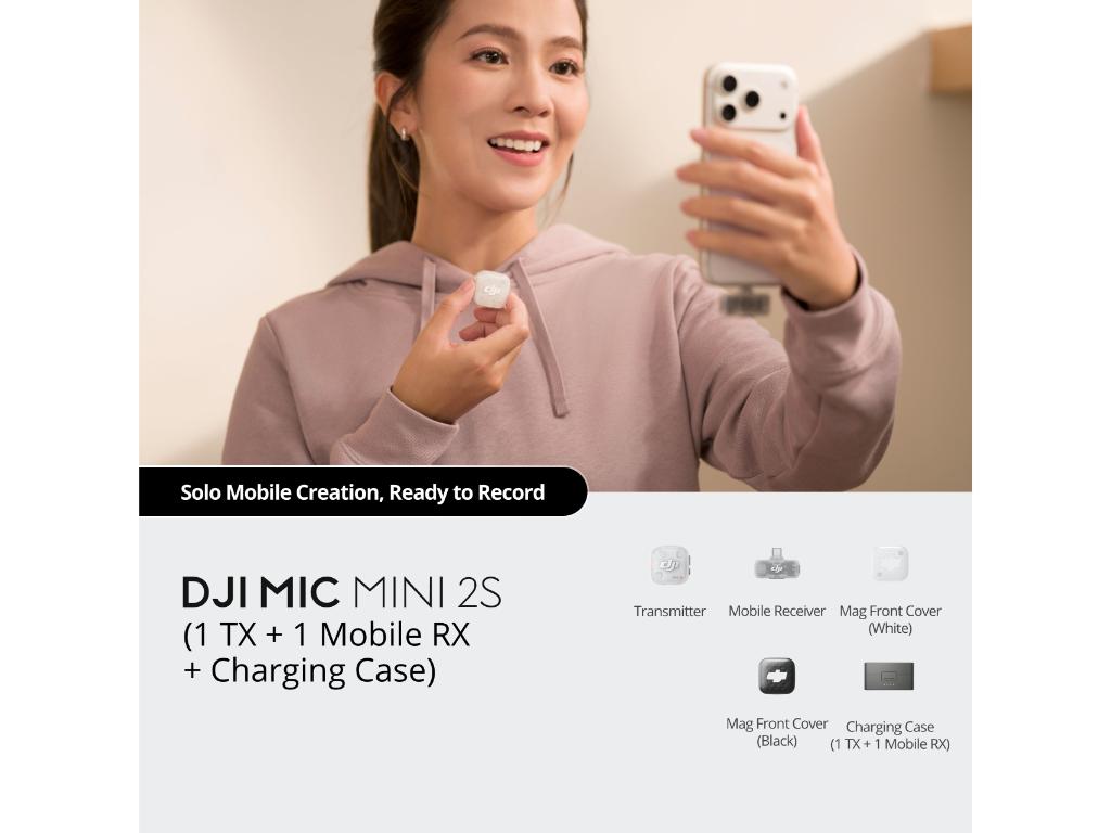 Mikrofon DJI Mic Mini 2S (1 TX + 1 Mobile RX+Charging Case)