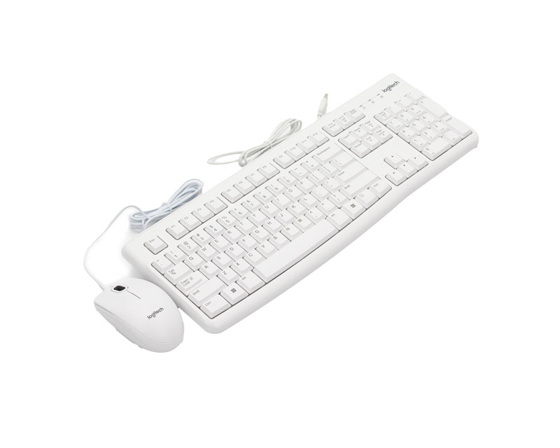 MK120 Desktop USB US tastatura + USB miš beli
