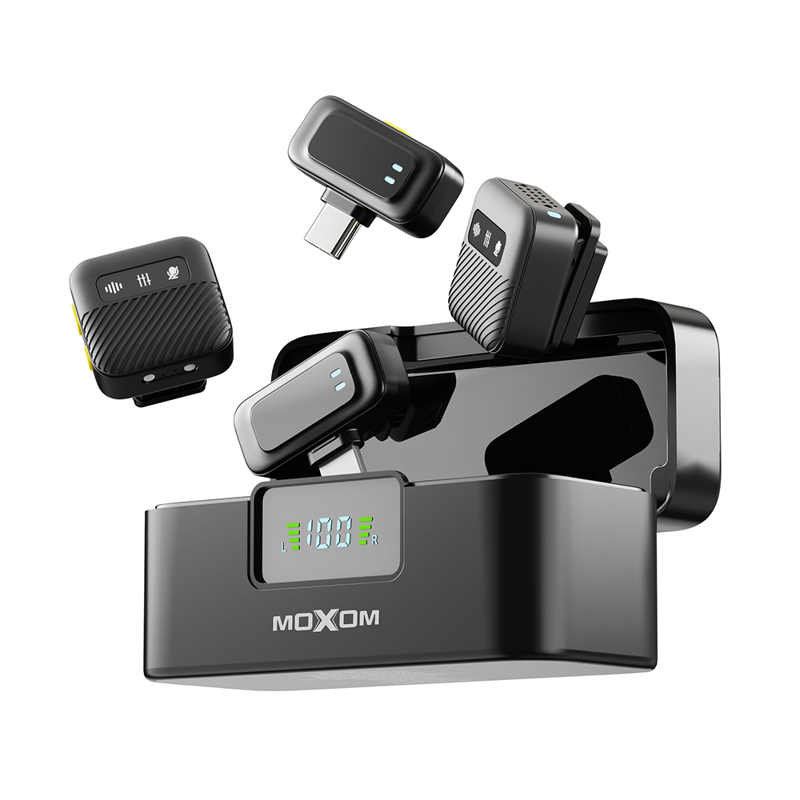 Multifuncionalni receiver mikrofon 2u1 Moxom MX-AX88 crni