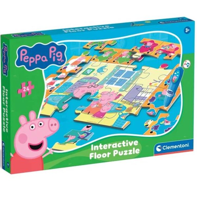Clementoni interaktivna podna slagalica 24pcs Peppa Pig CL16688