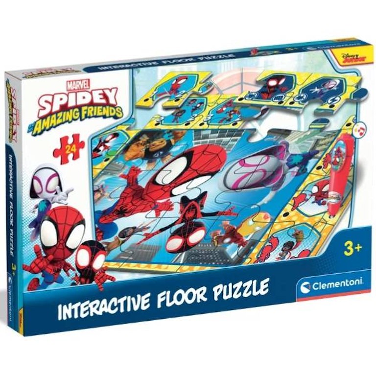 Clementoni interaktivna podna slagalica 24pcs Spidey CL16686