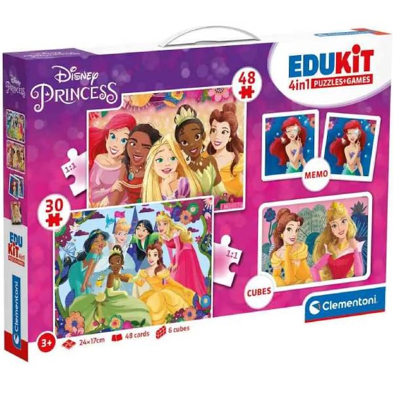 Clementoni edukativni set 4in1 Princess CL18297