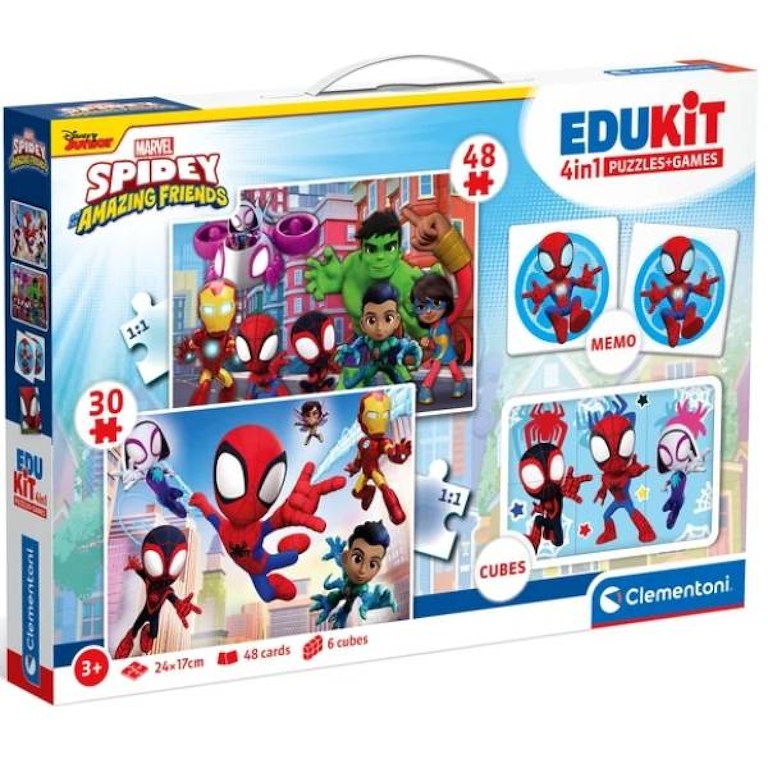 Clementoni edukativni set 4in1 Spidey and his Amazing Friends CL18295