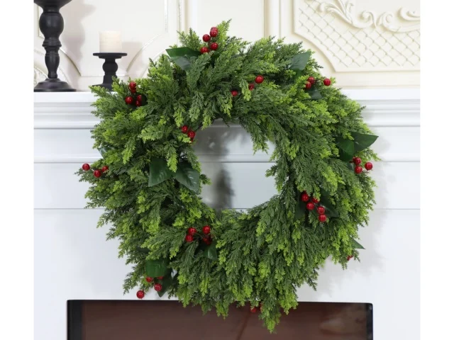 Novogodišnji dekorativni venac Berry Pine 60 cm ( LOW-BPW-060 )