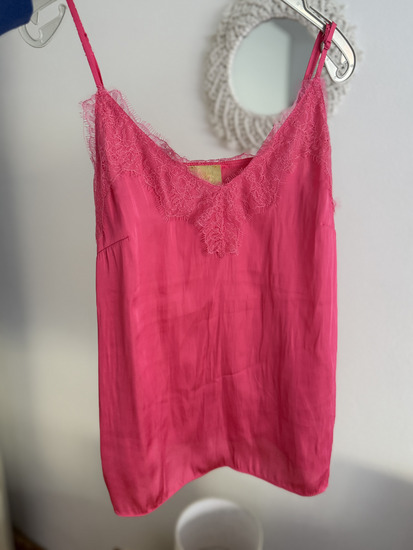 H&M NOVO satenska bluza sa ČIPKOM m vel