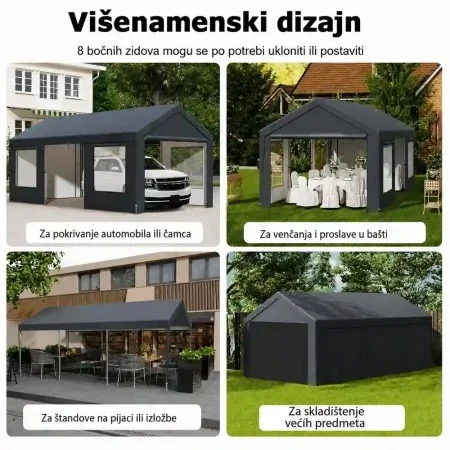 Venturo Titan 600x300cm Siva Garaža Šator Paviljon ( 1969 )