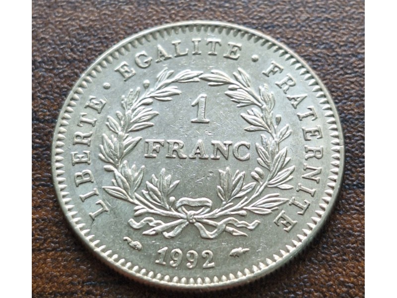 1 Franc 1992 Francuska