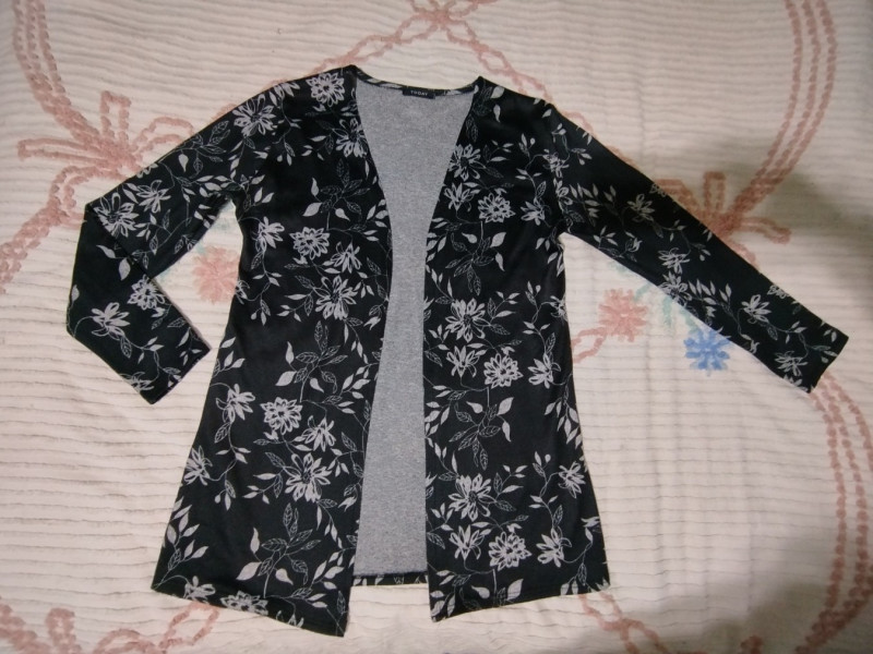 TODAY® ITALY DUŽI TEGLJIV KARDIGAN kao NOV M-XL