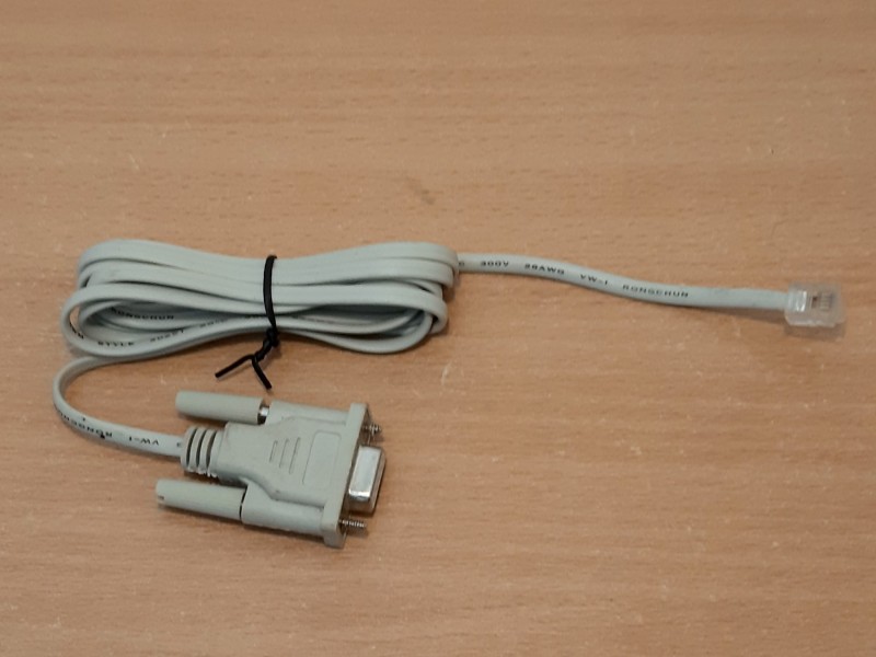 Serijski kabel RS232 DB9 to RJ11, kabl,