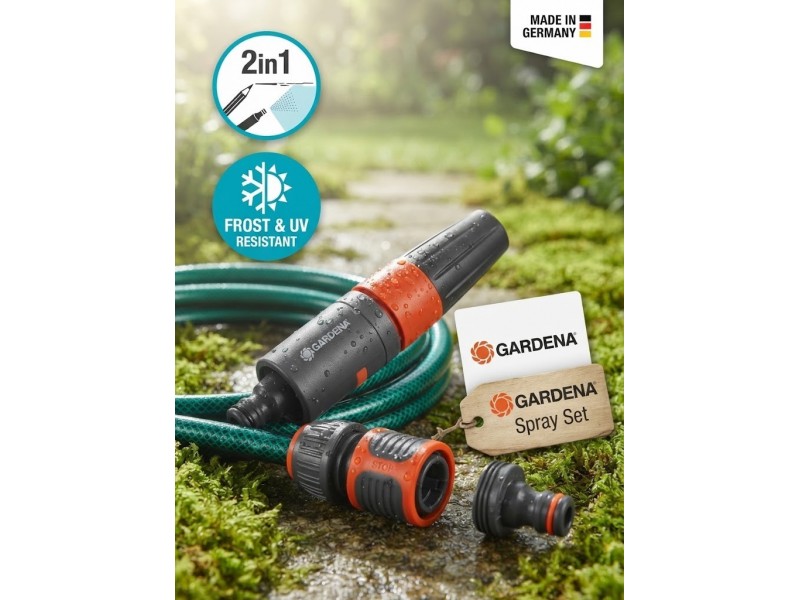 GARDENA set mlaznice i brze spojnice za baštensko crevo
