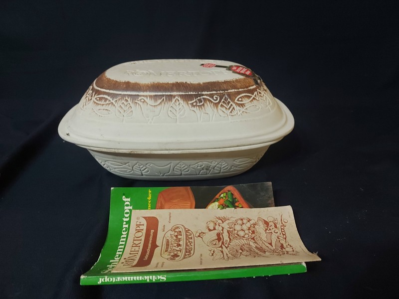 Original RÖMERTOPF - Glineni pekač sa kuvarom