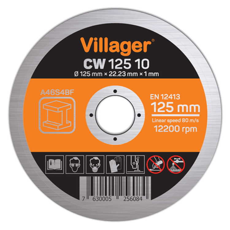 VILLAGER CW 125 10 Rezna ploča za metal
