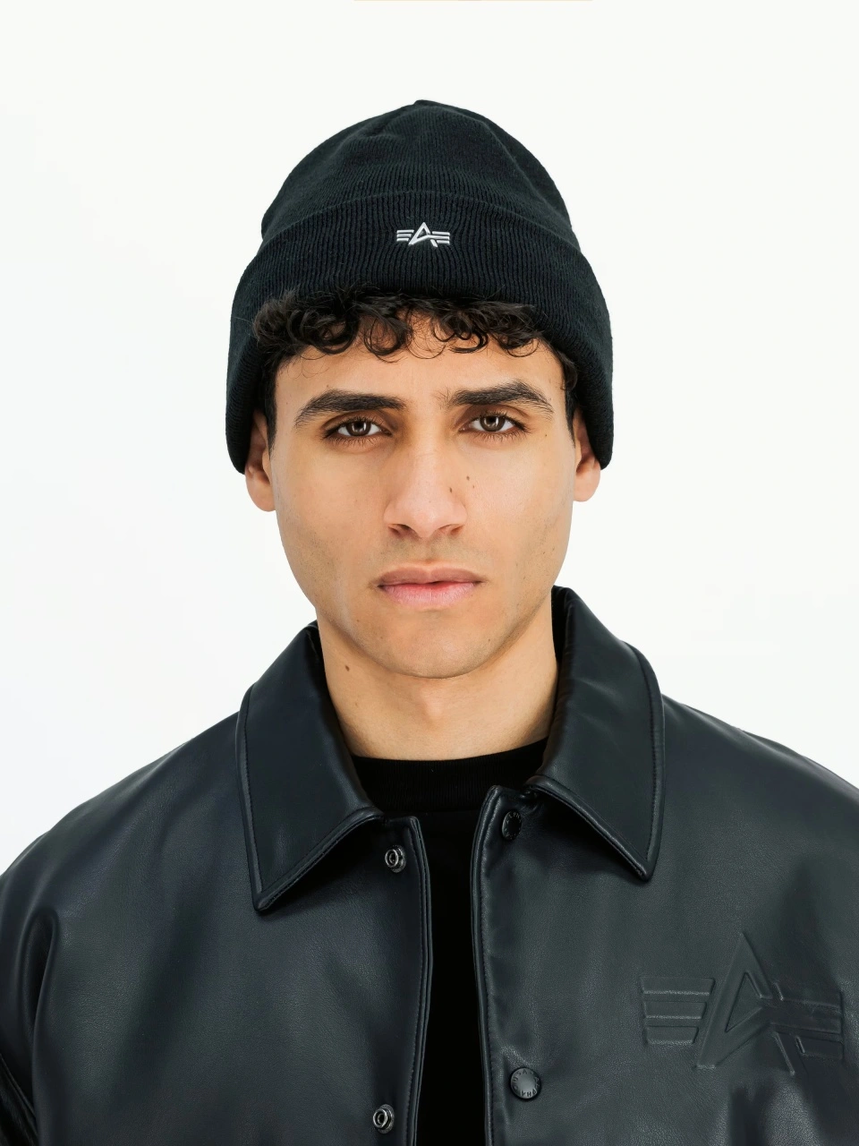 ALPHA INDUSTRIES MATAL LOGO KAPA BLACK