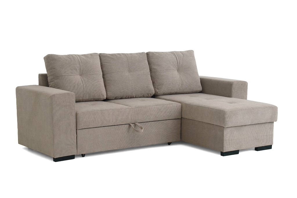 Adora ugaona garnitura sa ležajem 225x145x90 cm bež univerzalna