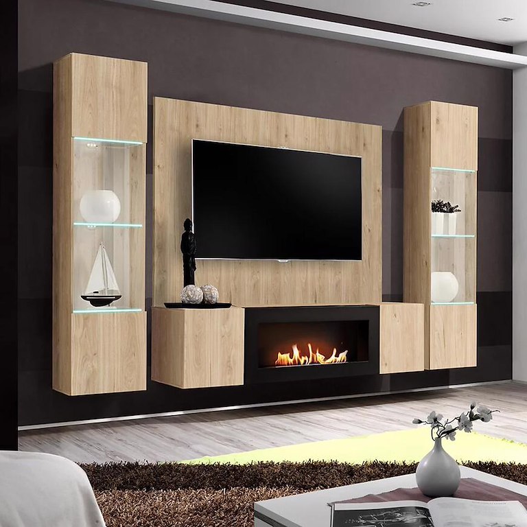 Fly Hj Fy M-P3 hrast regal 240x40x170 cm svetli hrast