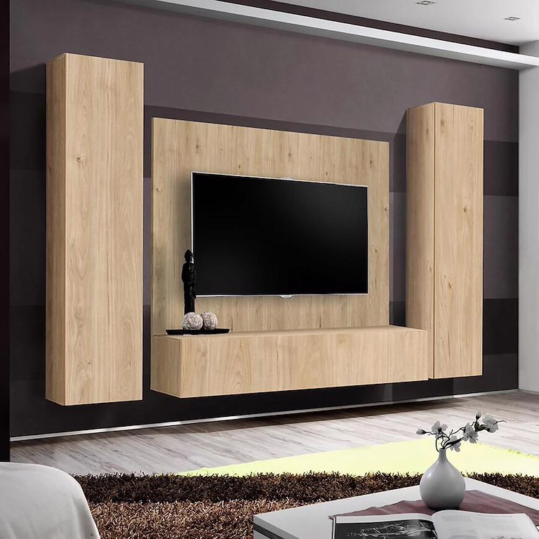 Fly Hj Fy A-P1 hrast regal 240x40x170 cm svetli hrast