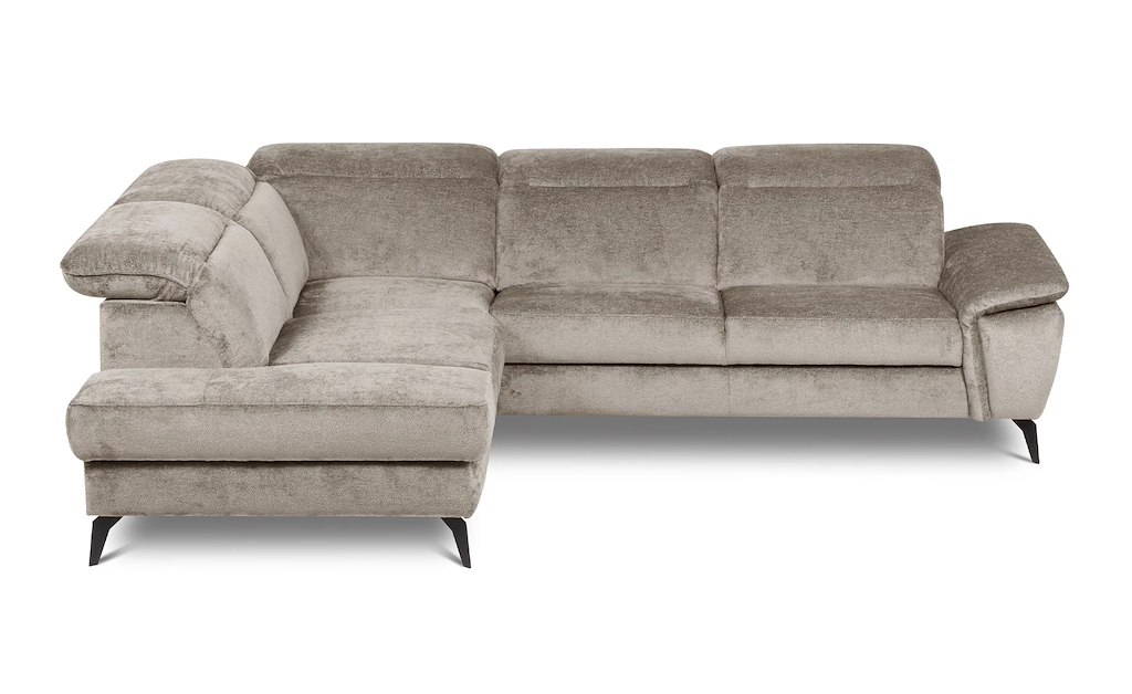 Sintra ugaona garnitura sa ležajem i prostorom za odlaganje 270x212x75/98 cm bež leva