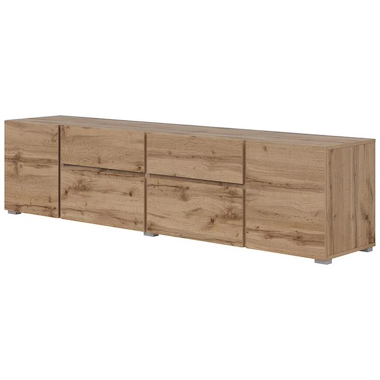 Asymetric TV komode 195x40x48 hrast