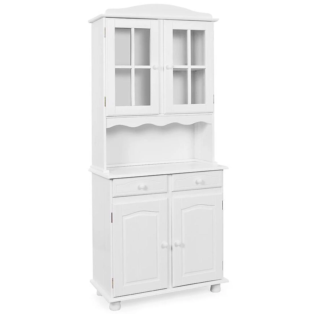 Valencia vitrina 4V+2F. 88x32x198 cm bela