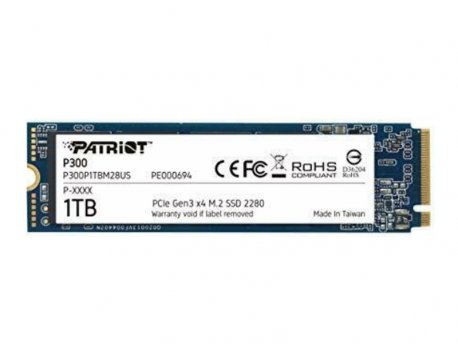 PATRIOT P300 1TB M.2 NVMe PCIe 3.0 2100MBs/1650MBs P300P1TBM28
