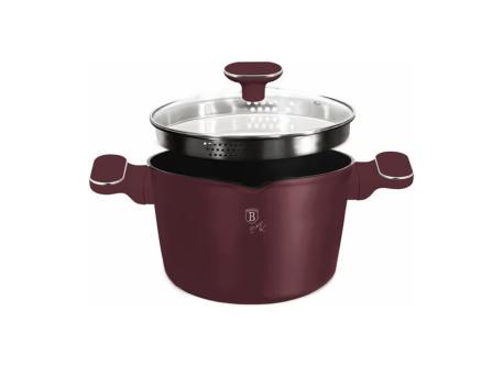 Berlinger Haus ŠERPA ZA KUVANJE TESTA SA POKLOPCEM 24CM 6L Leonardo Neo Collection BH-8437S
