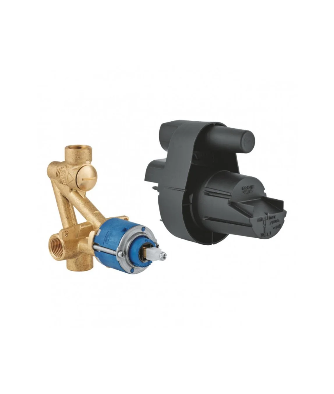 GROHE EUROSMART UGRADNO TELO ZA KADU I TUŠ MATTE BLACK 33963000 ZA (19450243)