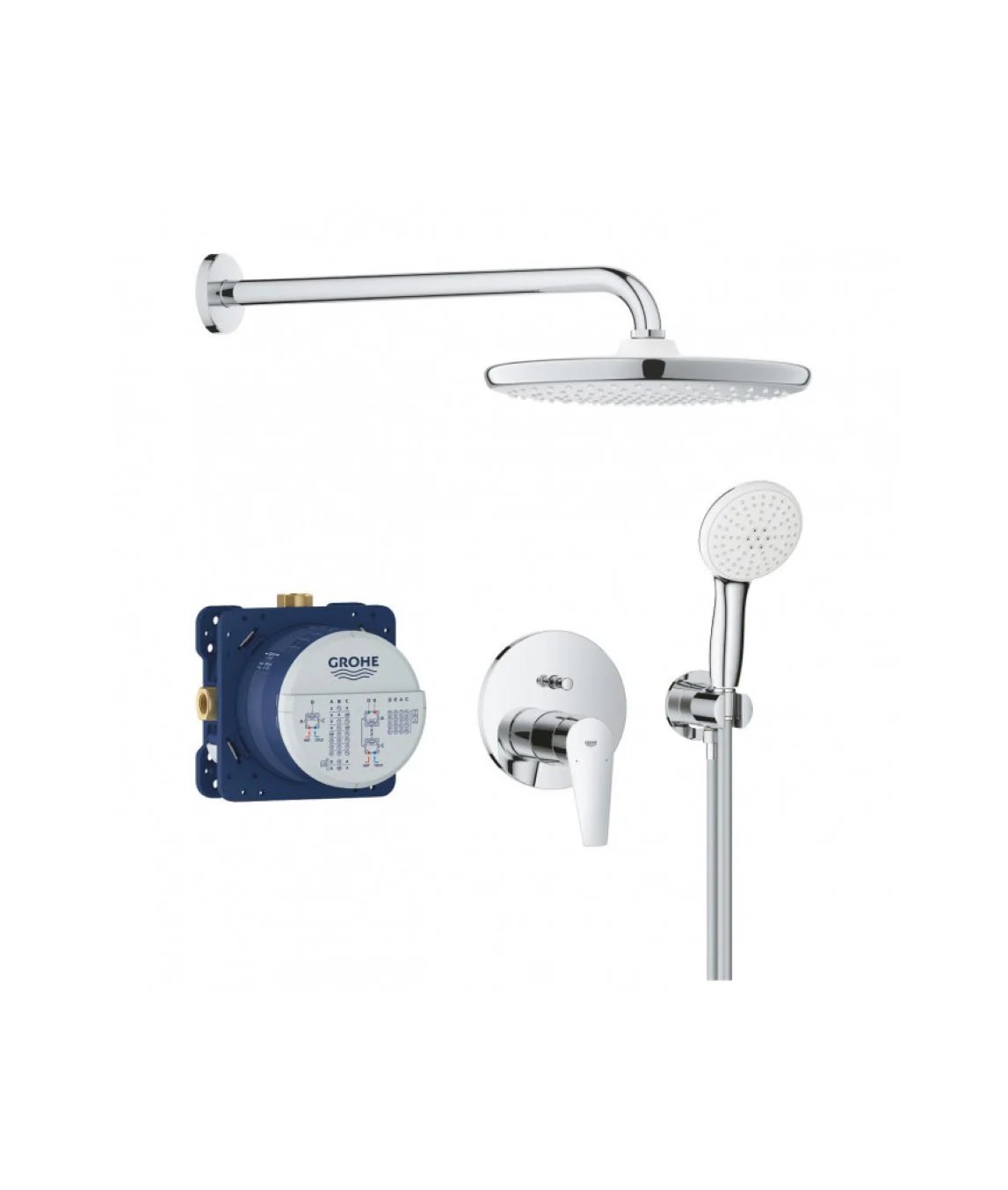 SLAVINA GROHE BAUEDGE UGRADNI SET SA TEMPESTA TUSEM 250MM 2F 25290000