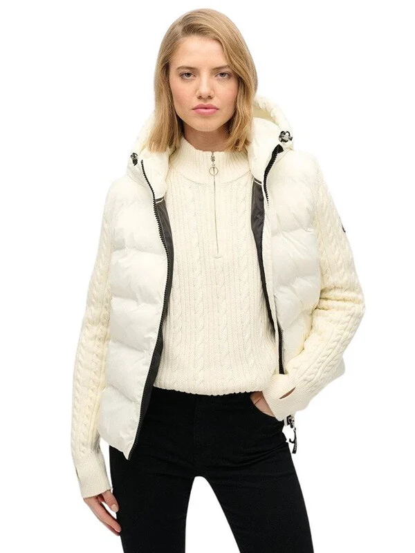 Superdry - Bela puffer ženska jakna