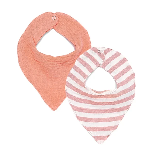 Portikla set 2 komada muslin pamuk roze