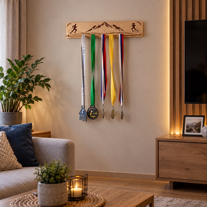   ️ Držač za medalje – Trka kroz planine