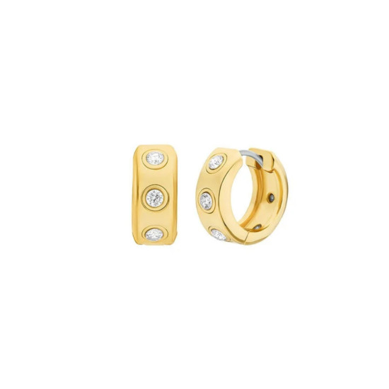 Michael Kors MKJ8652710 minđuše alke Everyday Elegance Gold Tone Crystal Detail 15mm