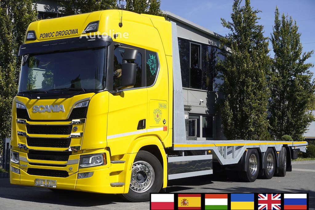 Scania R650 V8 8×4/4 / NEW galvanized Tow truck 955 cm / Retarder / ste šlep auto