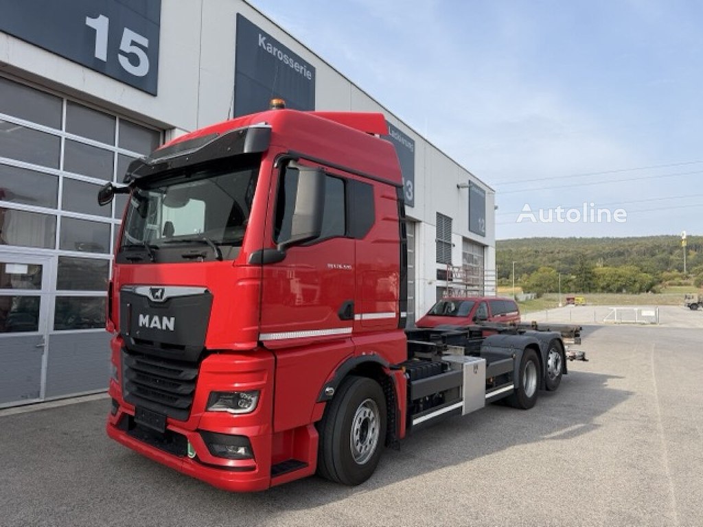 MAN TGX 26.520 6x2-4 LL CH, gelenkte NLA, LBW Euro6 vozilo za prevoz kontejnera