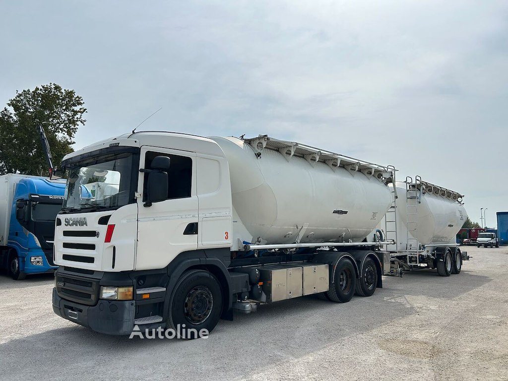 Scania R440 autocisterna + prikolica autocisterna