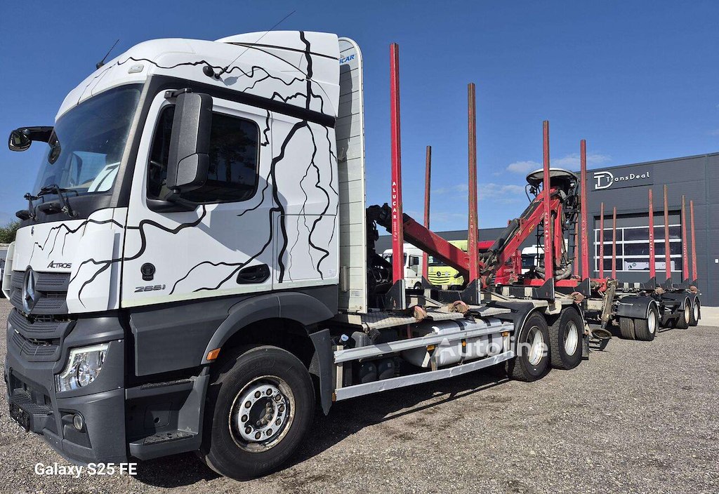 Mercedes-Benz Actros 1851 Palfinger/Jyki kamion za prevoz drva