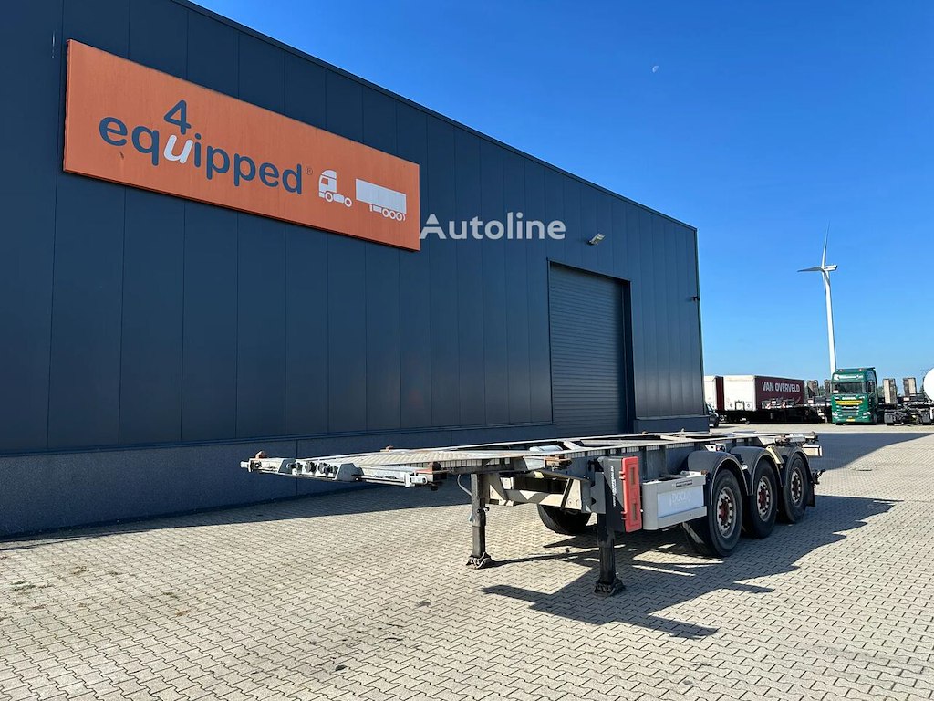 Van Hool 3-ASSIGE OPLEGGER 20FT/30FT ADR CHASSIS / galvanized / discbrake poluprikolica za prevoz kontejnera
