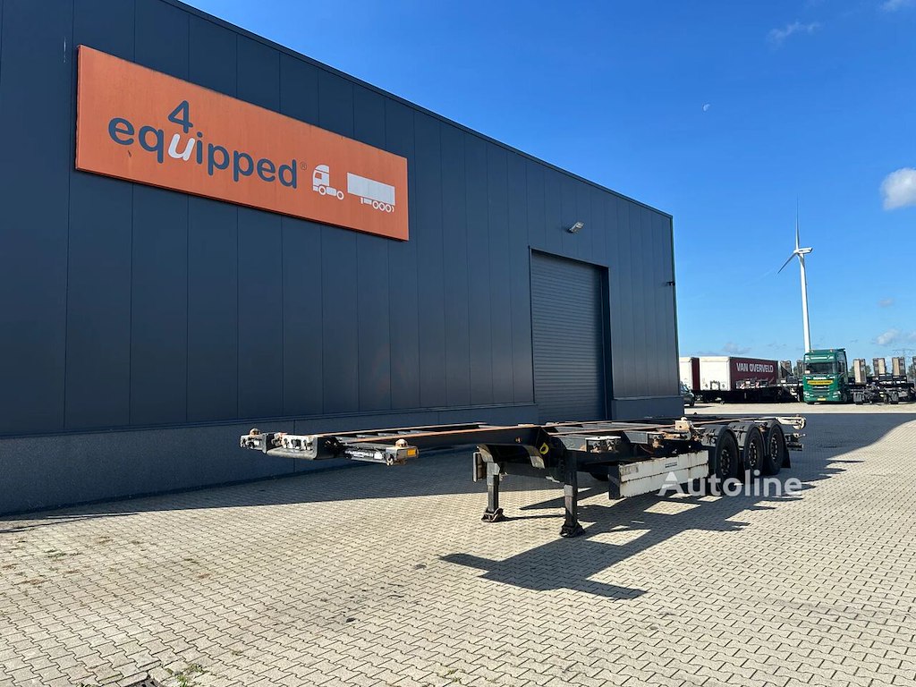 Schmitz Cargobull SCF24G 40FT HC / SAF + DISC / LIFTAXLE / NL-CHASSIS poluprikolica za prevoz kontejnera